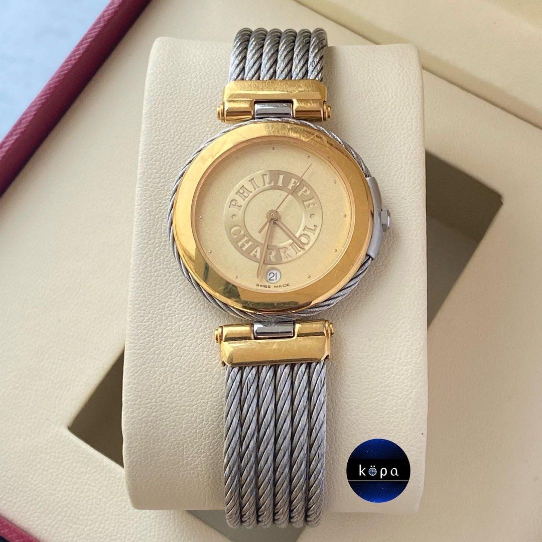 PHILIPPE CHARRIOL Celtic Cable Watch Two-tone, Women's Fashion, Watches ...