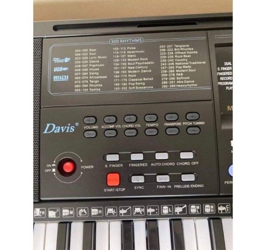 Davis 61 keys Piano Keyboard, Hobbies & Toys, Music & Media, Musical ...