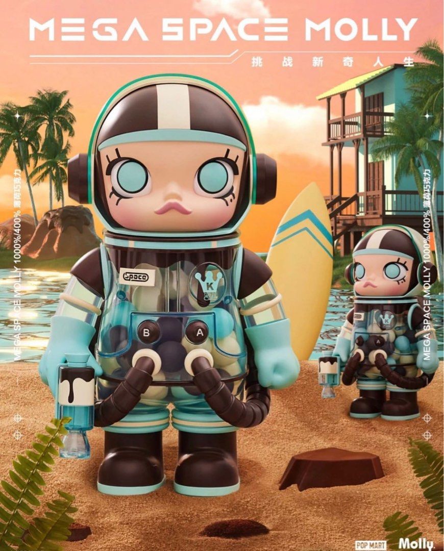 PO: Popmart Mega Space Molly Mint Chocolate 400%, Hobbies & Toys, Toys & Games on Carousell