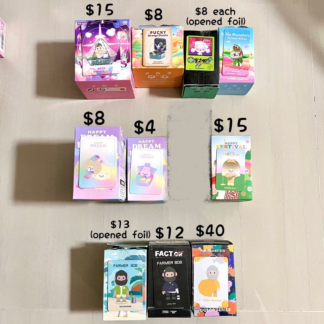 Popmart , Finding Unicorn F.UN Blind Box (Skullpanda, Pucky, Labubu ...