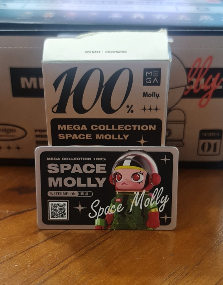 Popmart Space Molly watermelon, 100%, Hobbies & Toys, Toys & Games on ...
