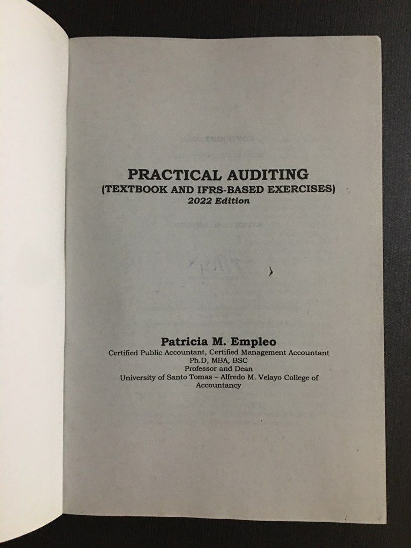 Practical Auditing 2022 by Patricia Empleo, Hobbies & Toys, Books ... Practical Auditing 2022 by Patricia Empleo, Hobbies & Toys, Books ...