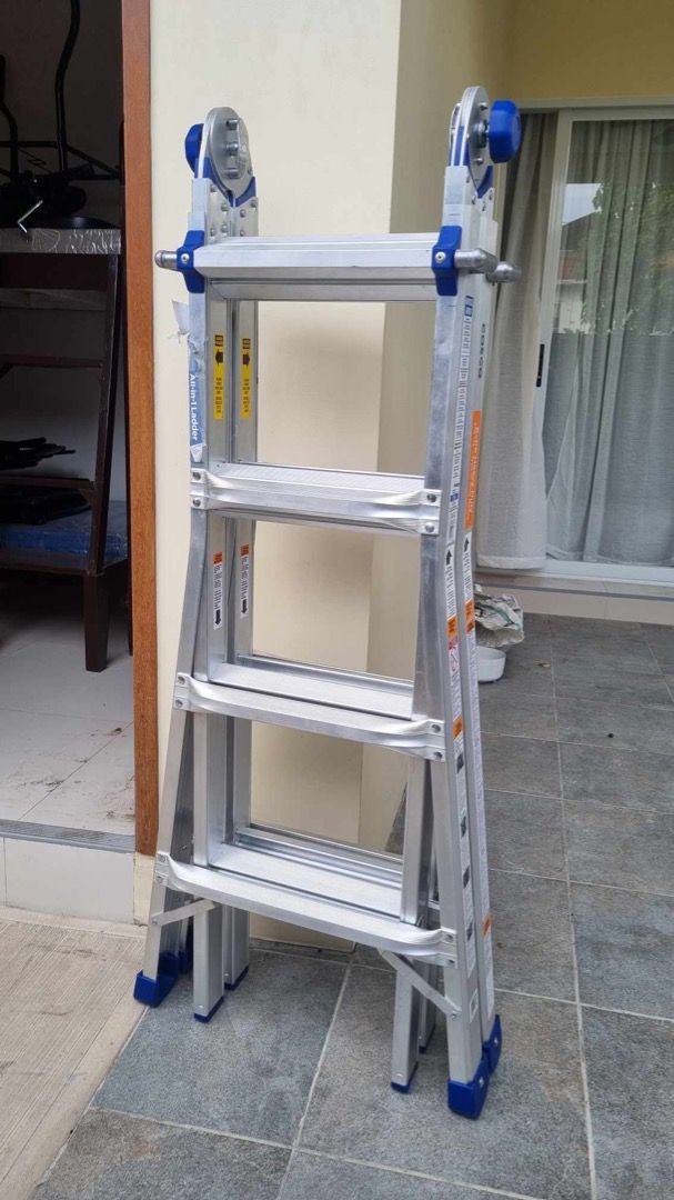 PREMIUM - COSCO 18ft Height Multi-position Aluminum Ladder, Furniture ...