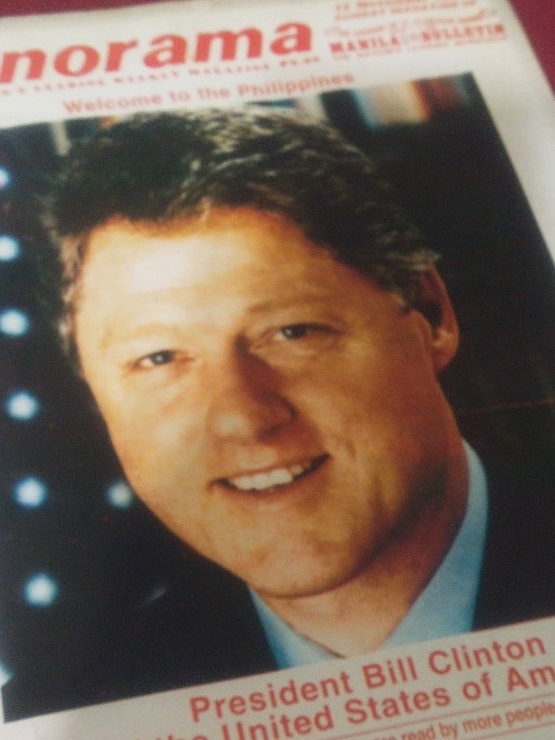 President Bill Clinton visits 1994 Manila visit/ PANORAMA magazine/1994 ...
