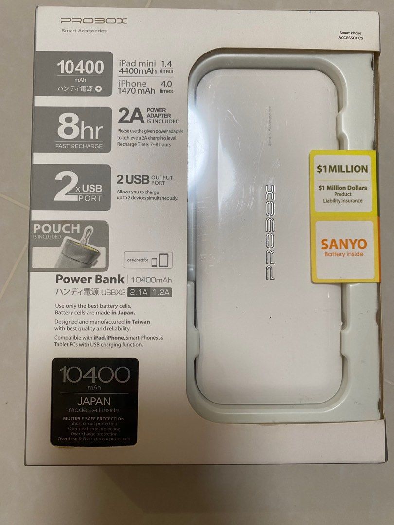 Probox Powerbank 10400mah, Mobile Phones & Gadgets, Mobile & Gadget ...