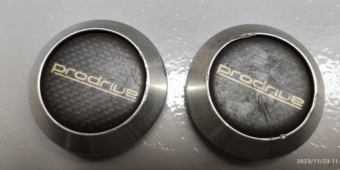 Prodrive wheel centre caps, Car Accessories, Tyres & Rims on Carousell