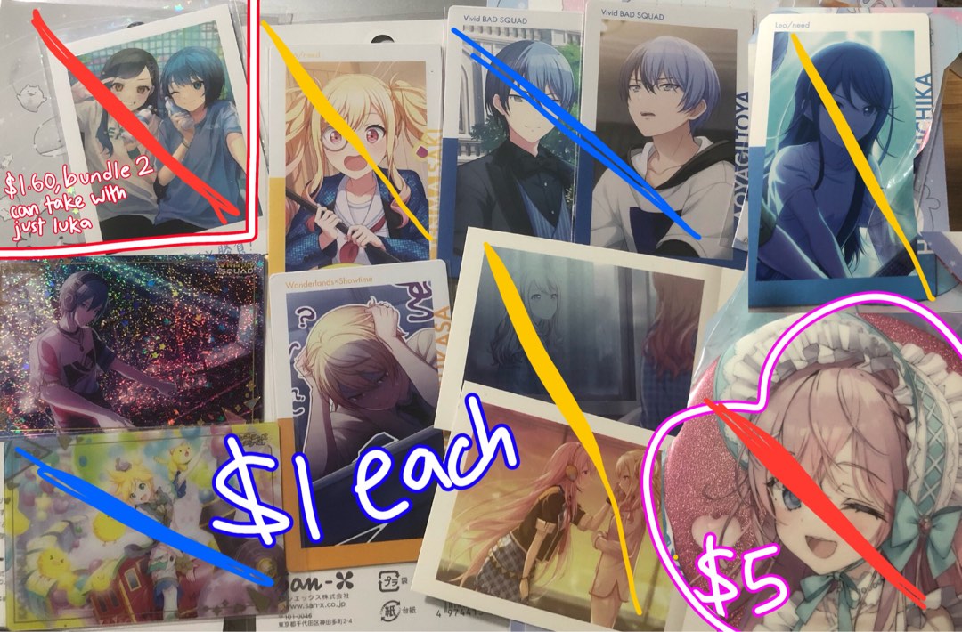 Project Sekai paper merch , Hobbies & Toys, Memorabilia & Collectibles ...