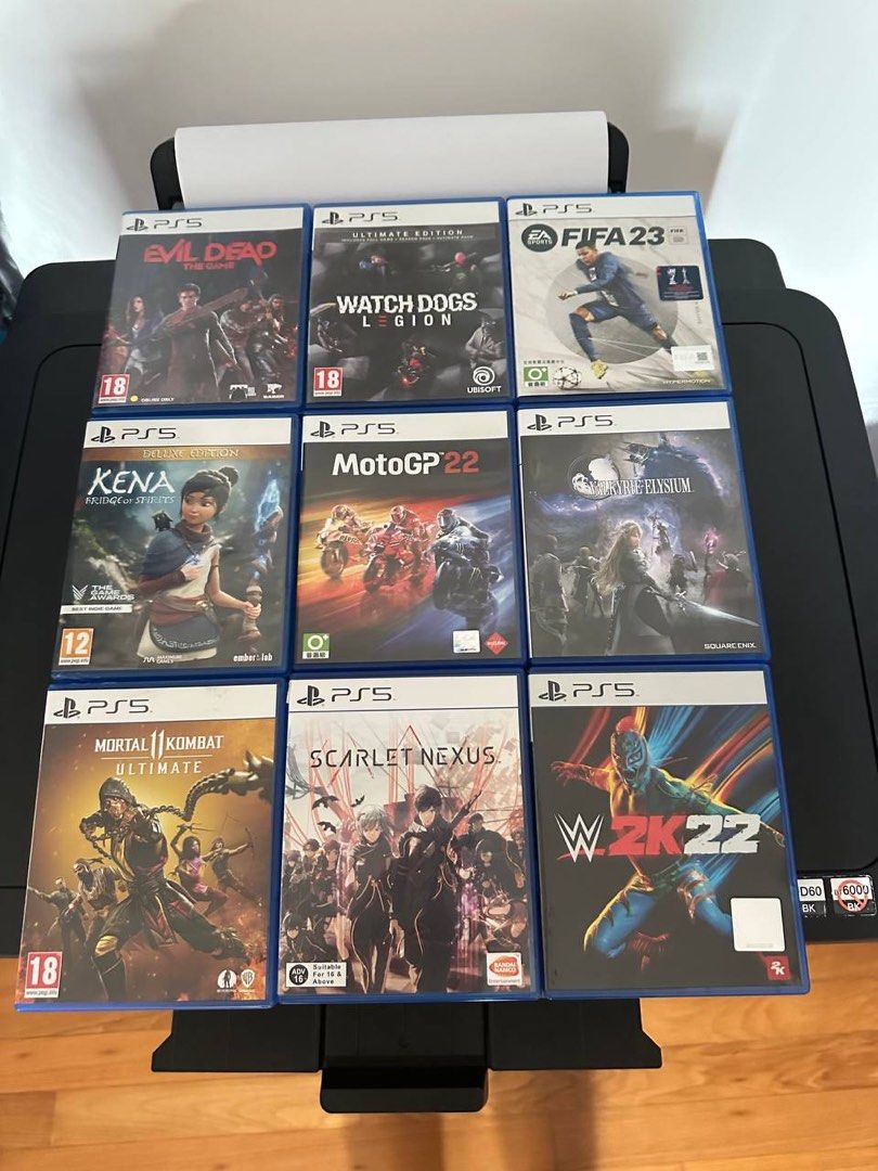 PS5 game Evil Dead the game / Watch dogs legion / FIFA 23 / Kena ...