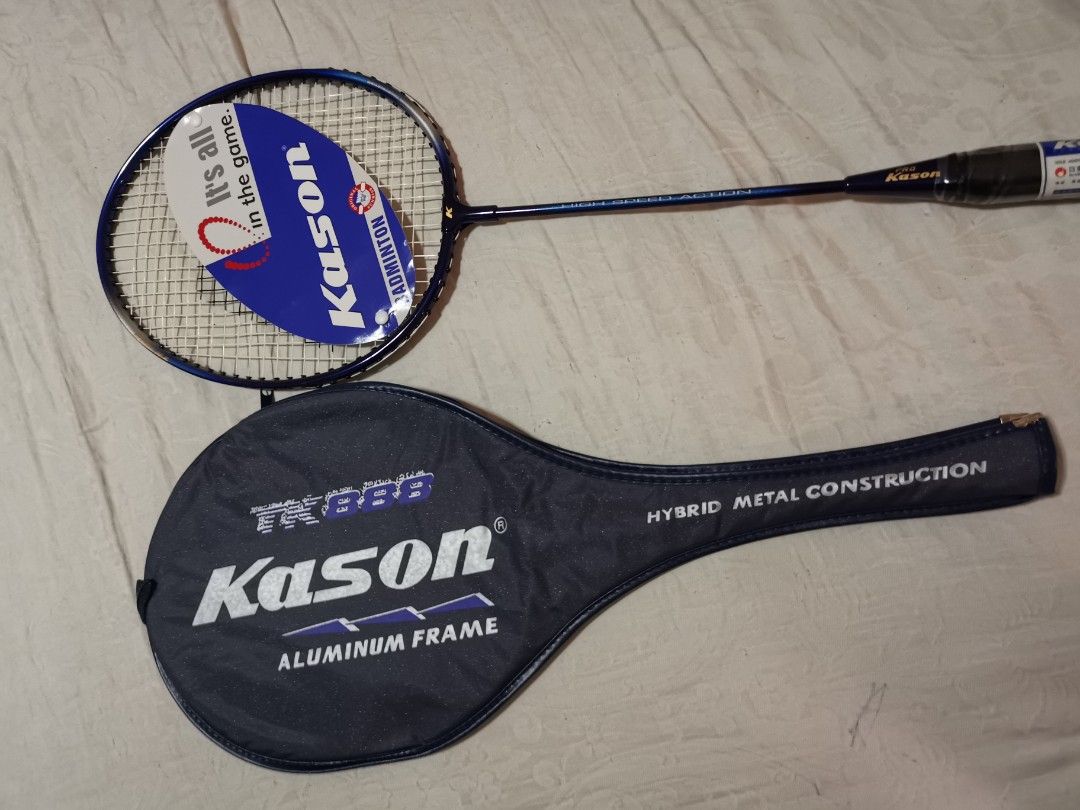 RAKET BADMINTON MEREK KASON NEW DENGAN PENUTUP RESLETING, Olah Raga ...