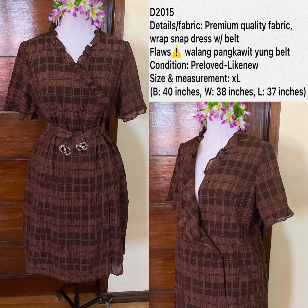 Rare choco wrap snap dress, Women's Fashion, Dresses & Sets, Dresses on ...