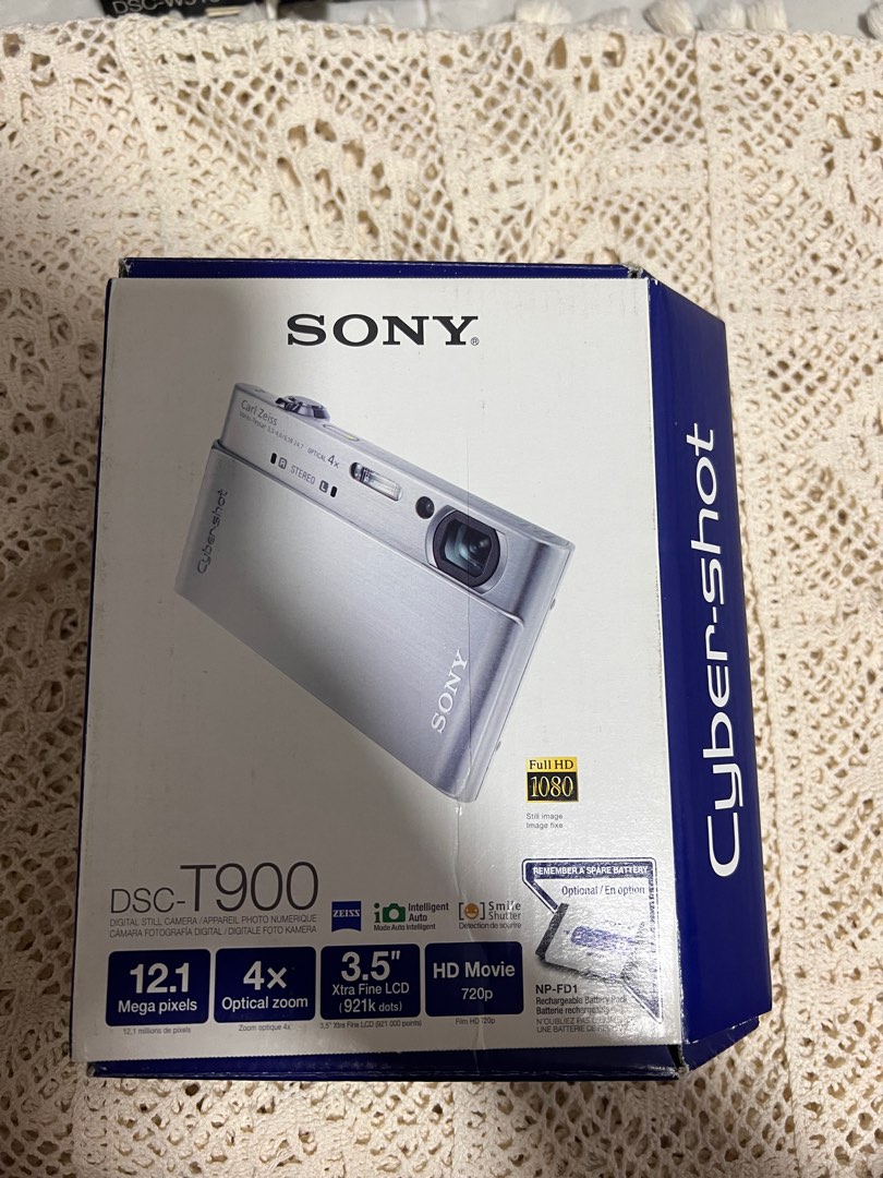 *RARE* Sony Cybershot DSC T900 Full Set, Photography, Cameras on Carousell