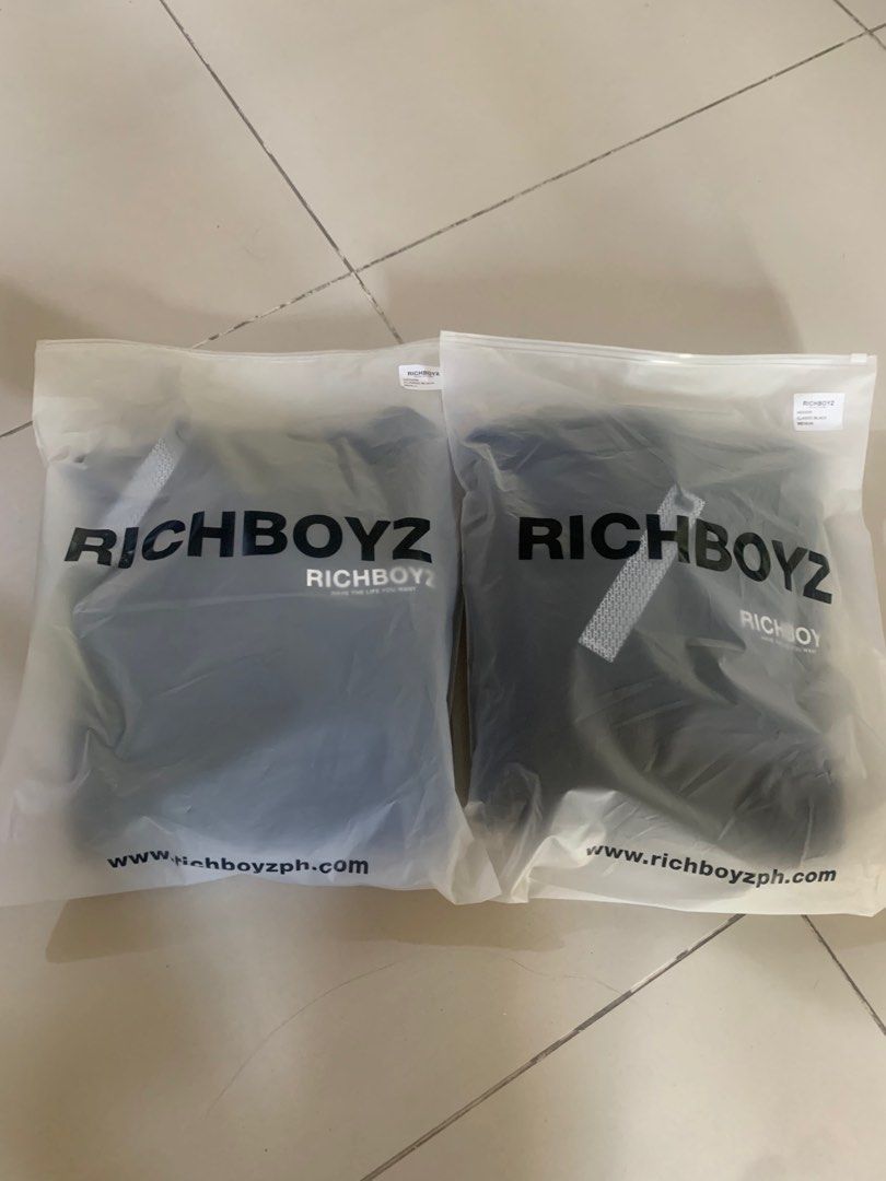 RICHBOYZ HOODIE CLASSIC BLACK, Men's Fashion, Coats, Jackets and Outerwear on Carousell