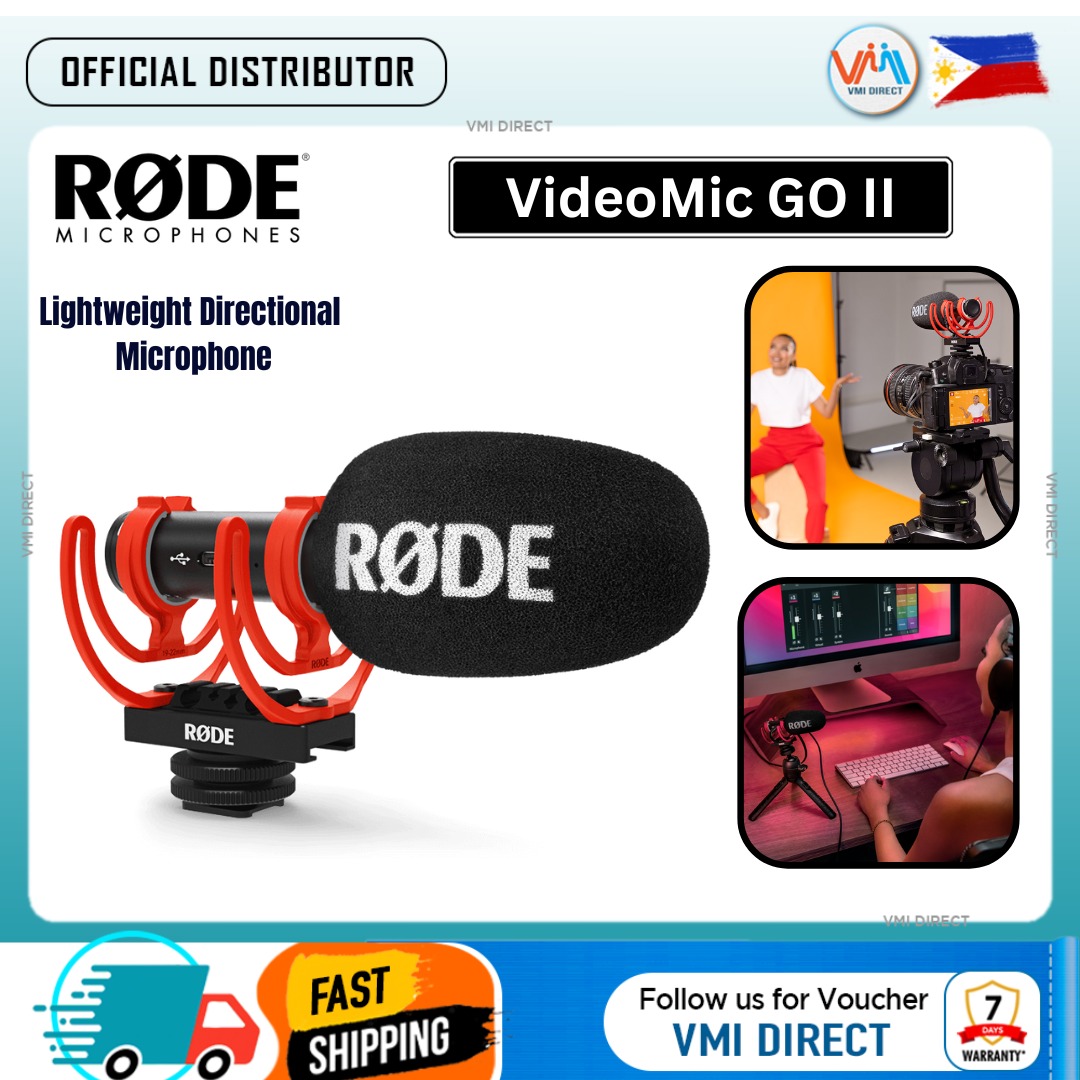 Rode VideoMic GO II Lightweight Highly Directional Ultra Compact On ...