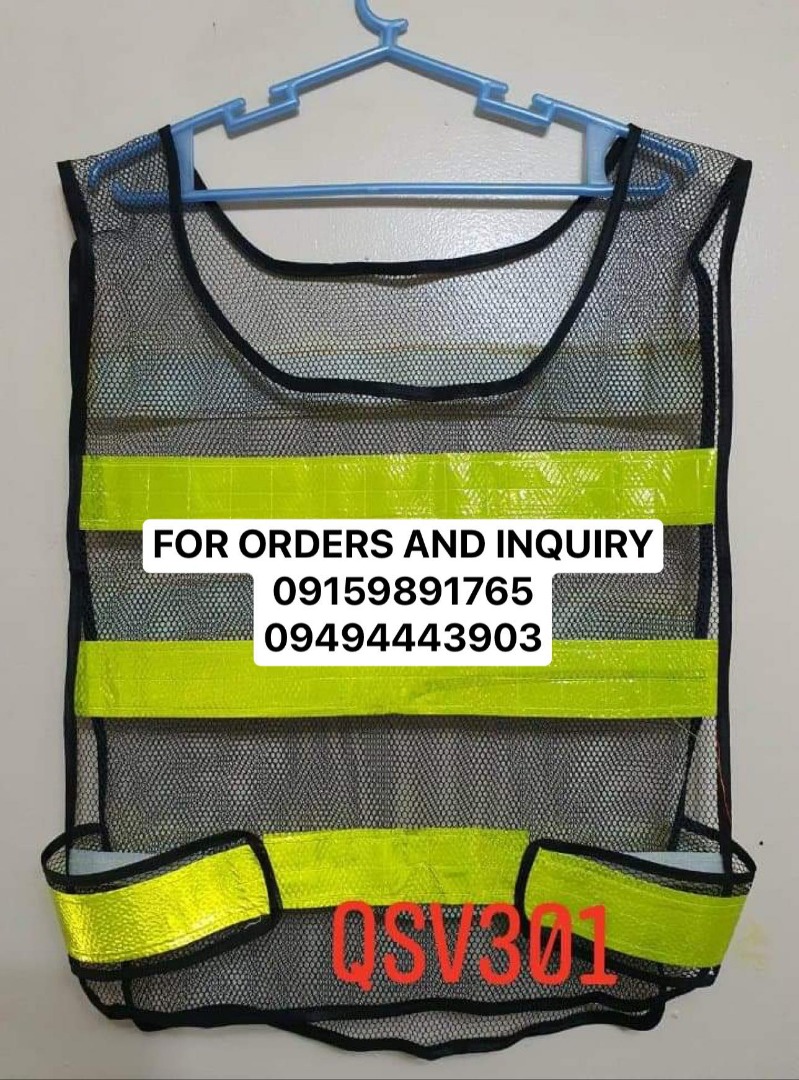 Safety Vest / Reflectorized safety Vest Mesh Type, Men's Fashion, Tops ...