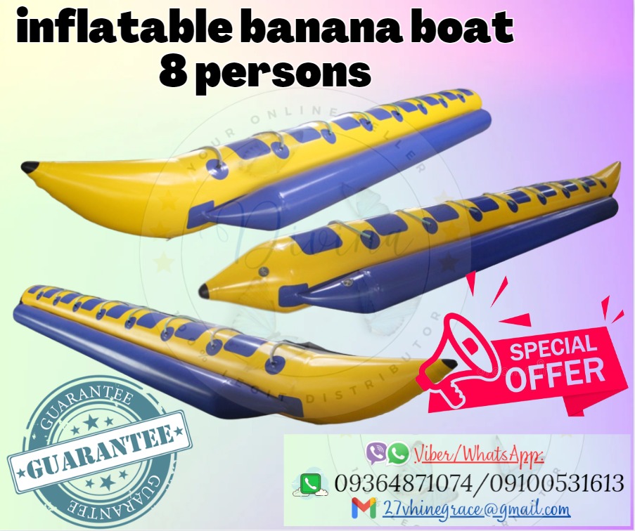 SALE! SALE! Inflatable Banana Boat with 8 Persons Capacity, Sports ...