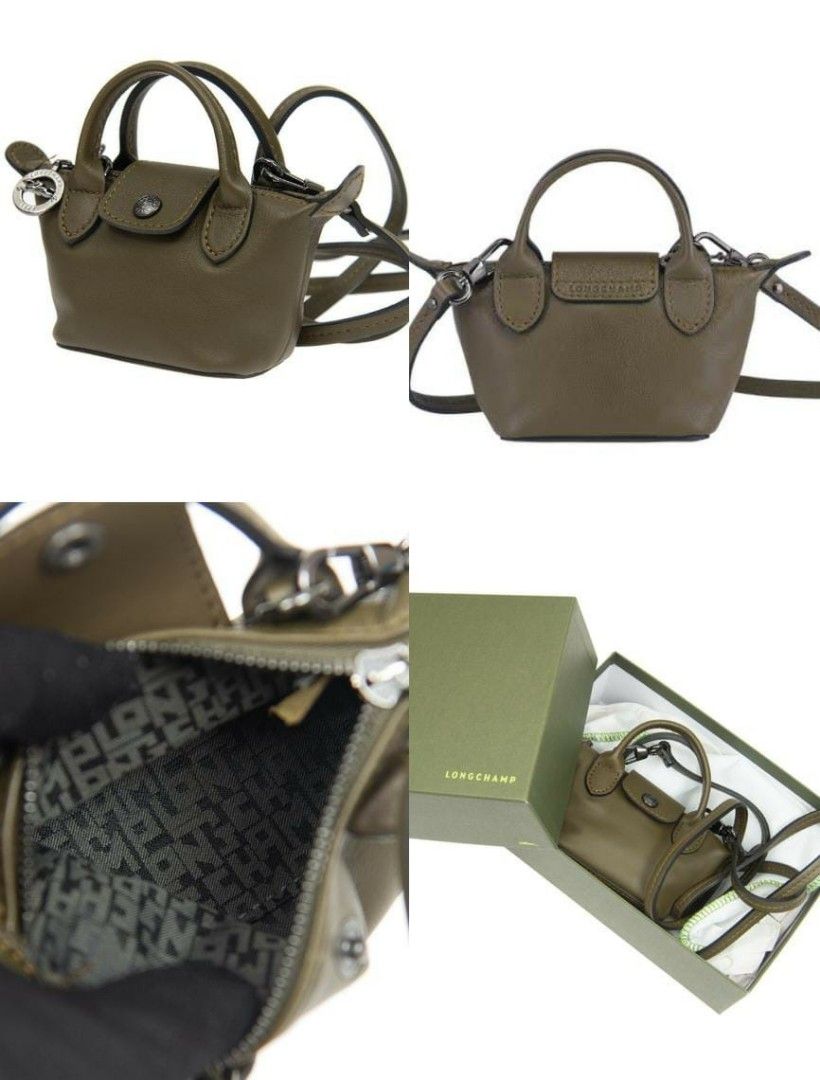 *SALE SALE Longchamp Le Pliage Mini Cuir Crossbody, Barang Mewah, Tas ...