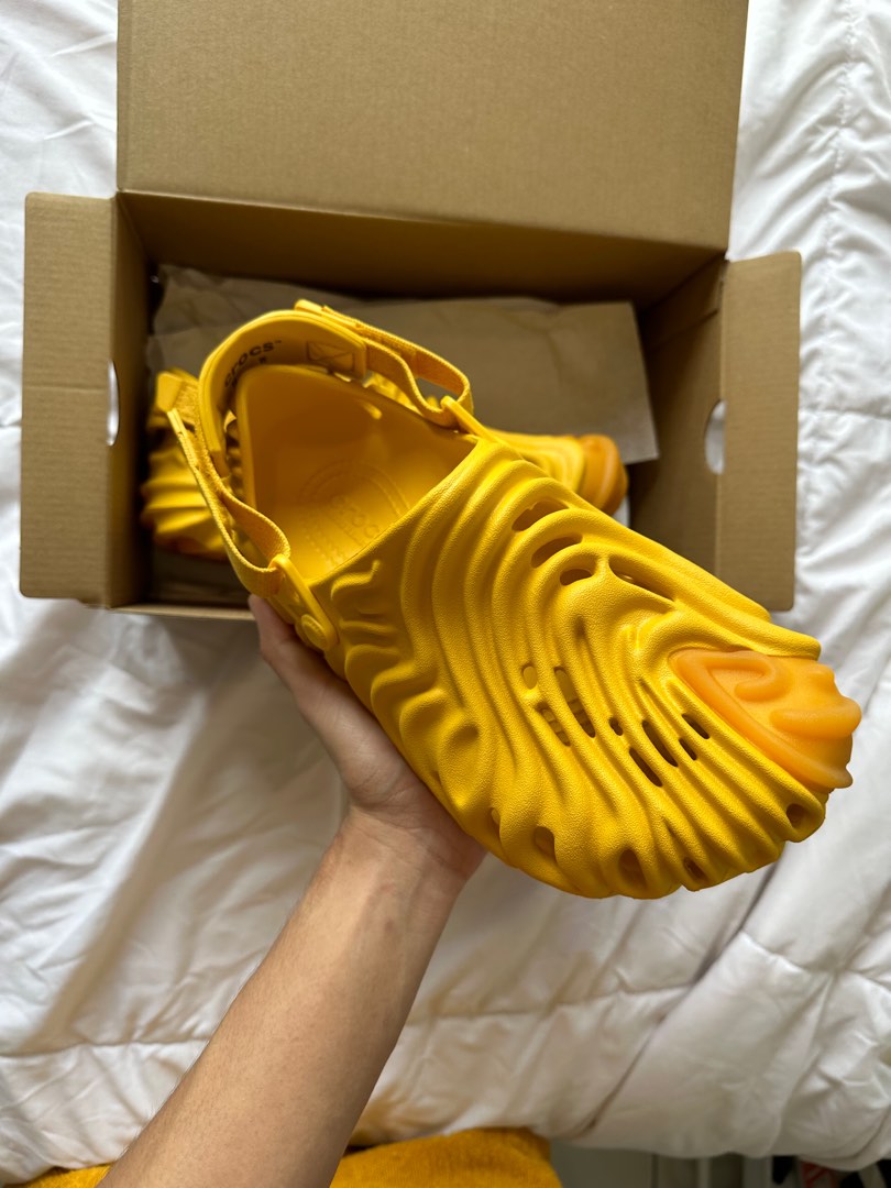 Salehe Bembury × Crocs Pollex Clog Surfaces in "Yoke", Men's Fashion ...