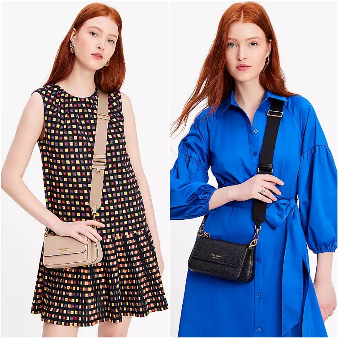 SALES (Ends 30 Nov Noon) Kate Spade Double Up Crossbody Kraft Paper ...