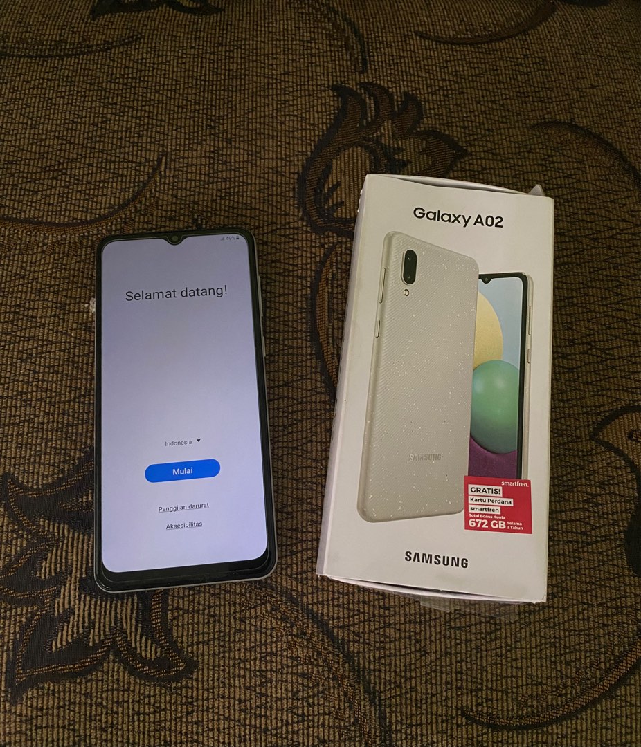 Samsung Galaxy A02 Gray 32 GB HP, Telepon Seluler & Tablet, Ponsel ...