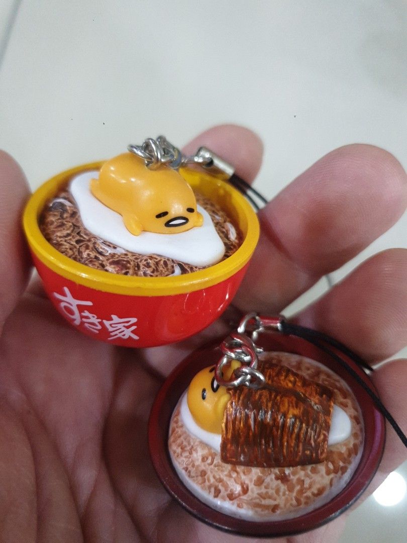 Sanrio Gudetama mini figure food strap combo set of 2, Hobbies & Toys ...
