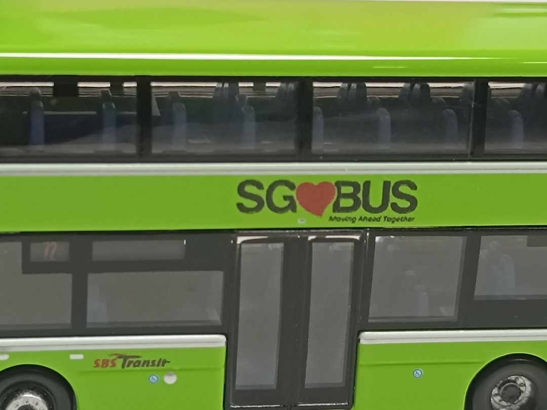 SBS Transit Singapore Bus Scale 1/110 MAN A95 Green with Full ...