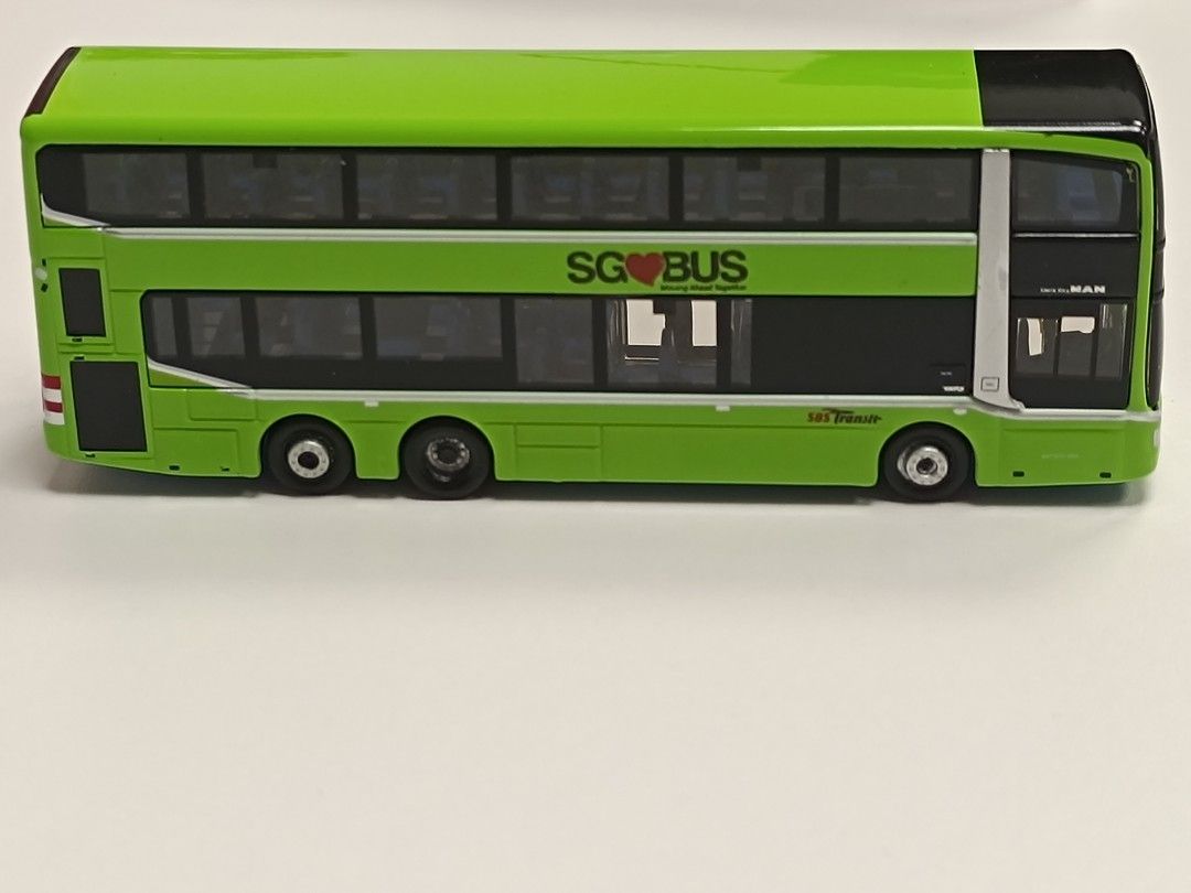 SBS Transit Singapore Bus Scale 1/110 MAN A95 Green with Full ...