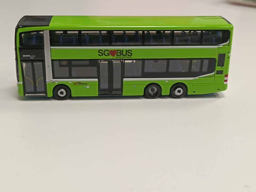 SBS Transit Singapore Bus Scale 1/110 MAN A95 Green with Full ...