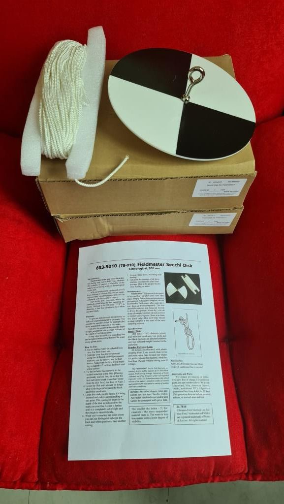 Secchi Disc, Secchi Disk, Wildco (US), Fieldmaster 623-2010, 8" Secchi ...