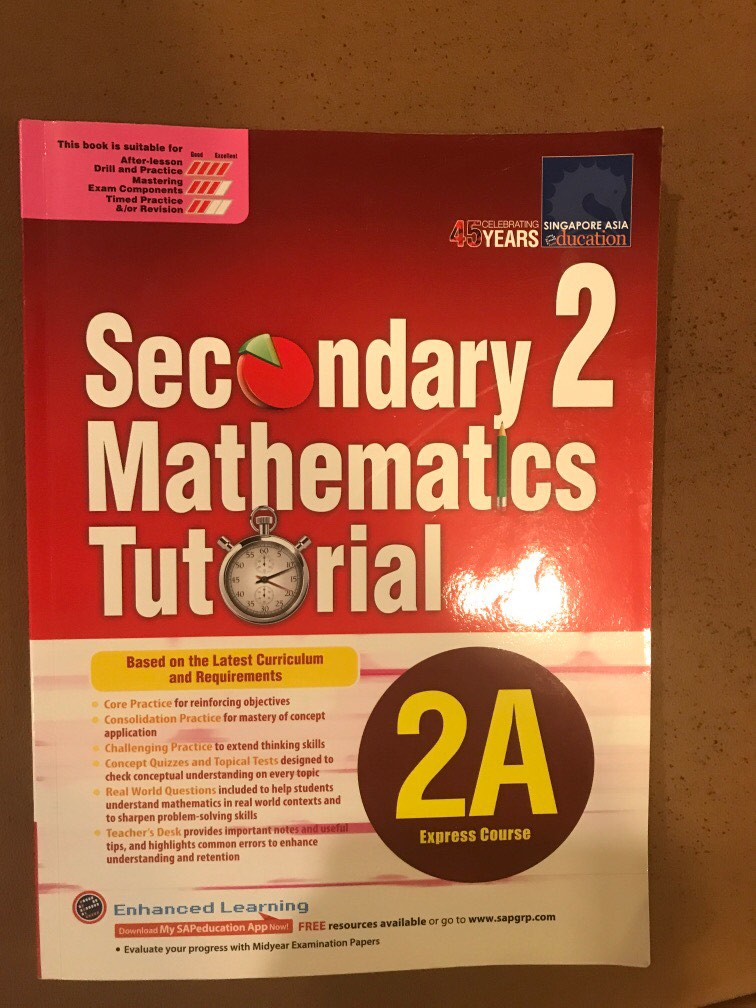 Secondary 2 Math 2A, Hobbies & Toys, Books & Magazines, Assessment ...