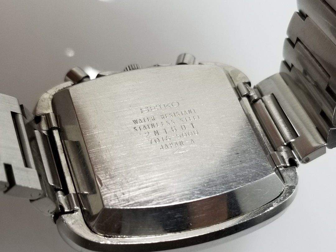 Seiko Monaco green hulk 7016-5000 automatic Flyback Chronograph omega ...