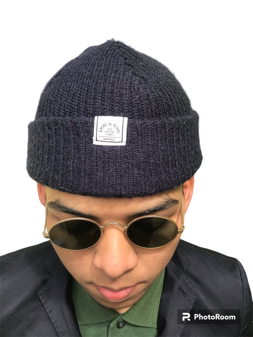 Short beannie By Beams, Men's Fashion, Watches & Accessories, Cap ...