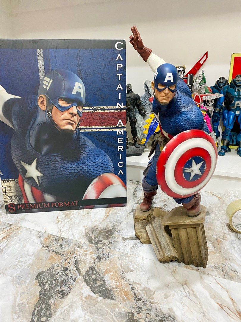 SIDESHOW CAPTAIN AMERICA 1/4scale, Hobbies & Toys, Toys & Games on ...