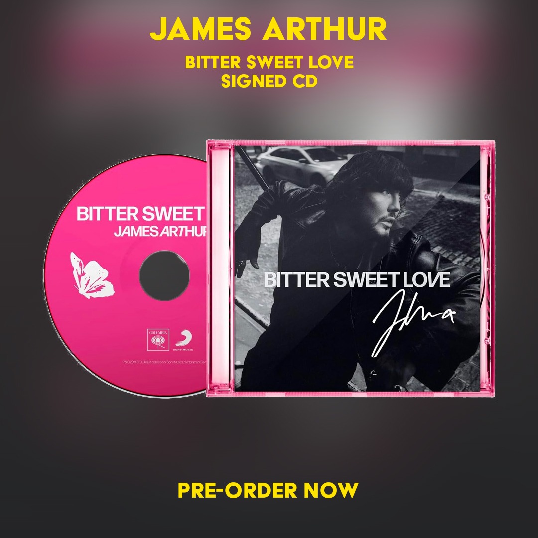 SIGNED James Arthur Bitter Sweet Love CD, Hobbies & Toys, Music & Media, CDs & DVDs on Carousell