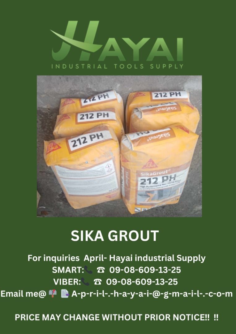 Sika grout, Commercial & Industrial, Construction Tools & Equipment on ...