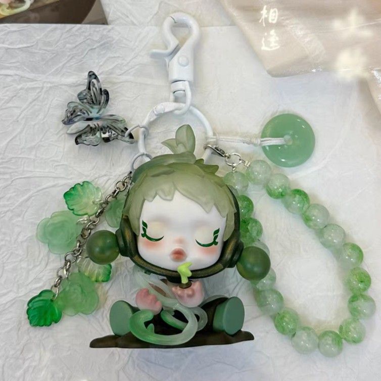 SKULLPANDA PopMart Official The Ink Plum Blossom Series Figurines Phone ...