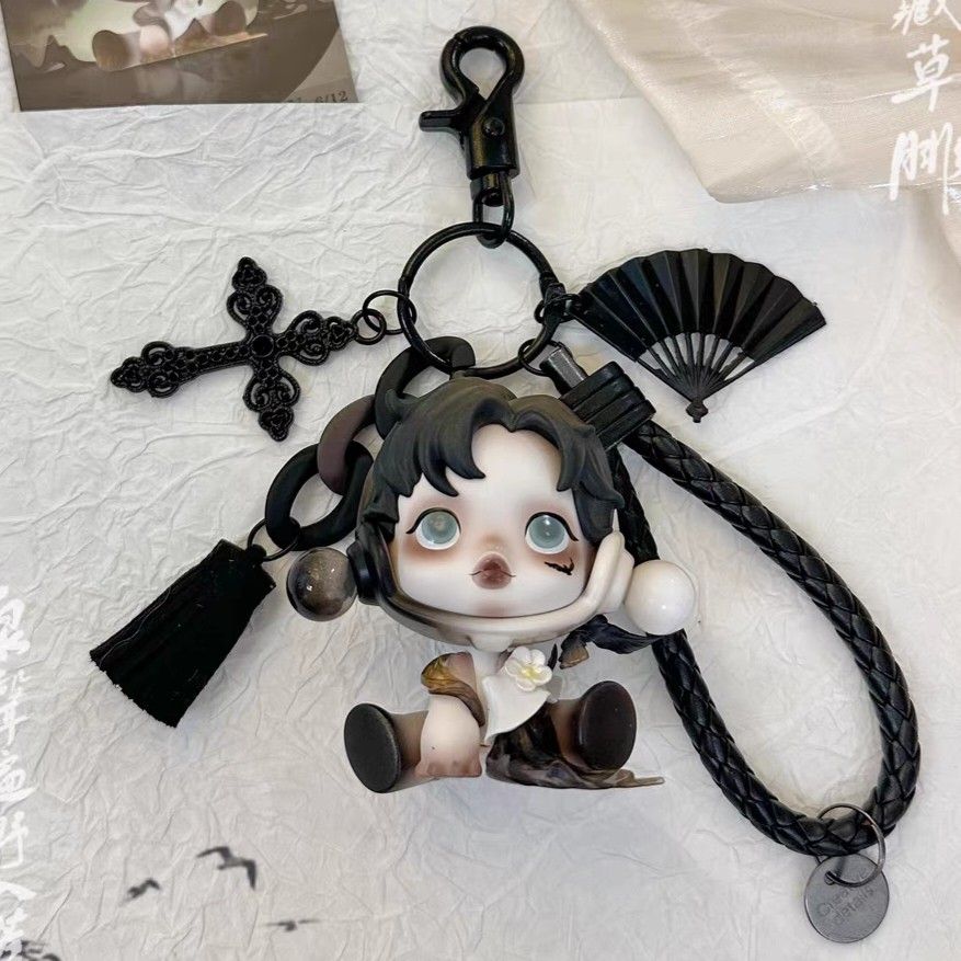 SKULLPANDA PopMart Official The Ink Plum Blossom Series Figurines Phone ...