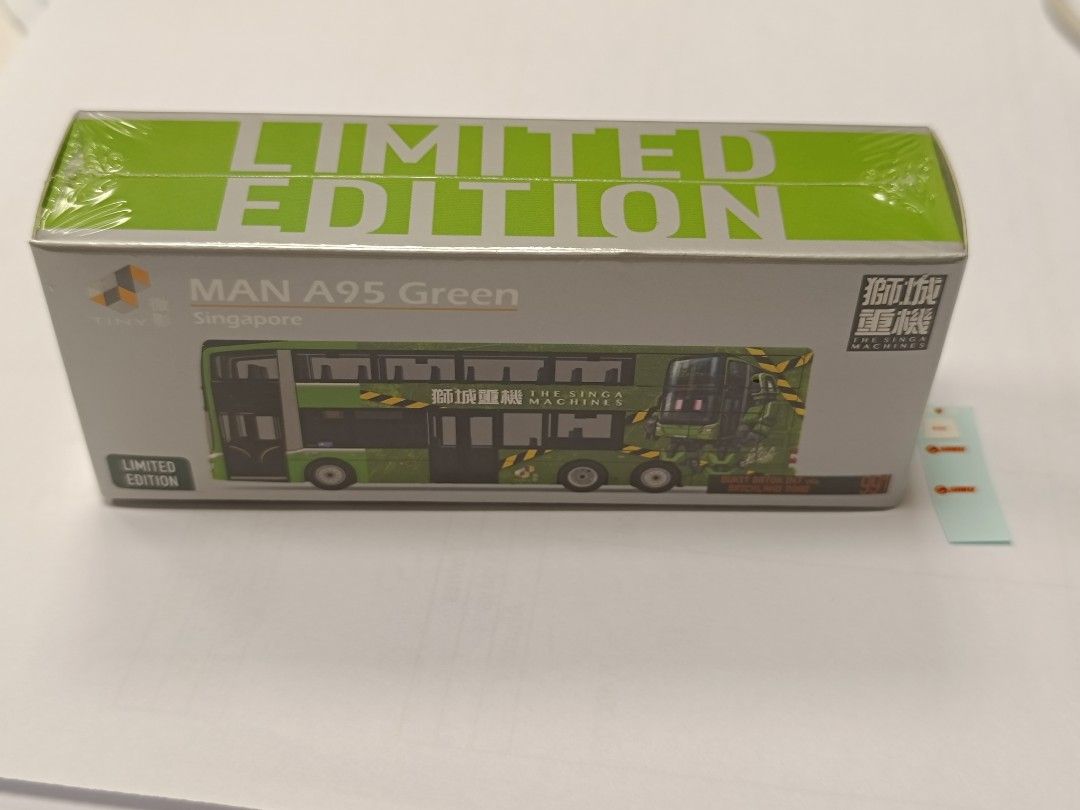 SMRT Singapore Bus Scale 1/110 MAN A95 Green Singa Limited Edition ...