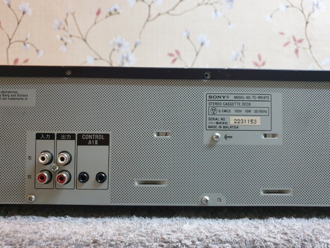 Sony TC-WE475 Twin Cassette Deck, Audio, Soundbars, Speakers ...