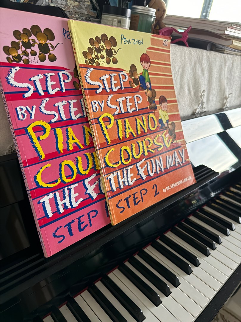 Step by step piano course the fun way book 1 and 2, Hobbies & Toys ...