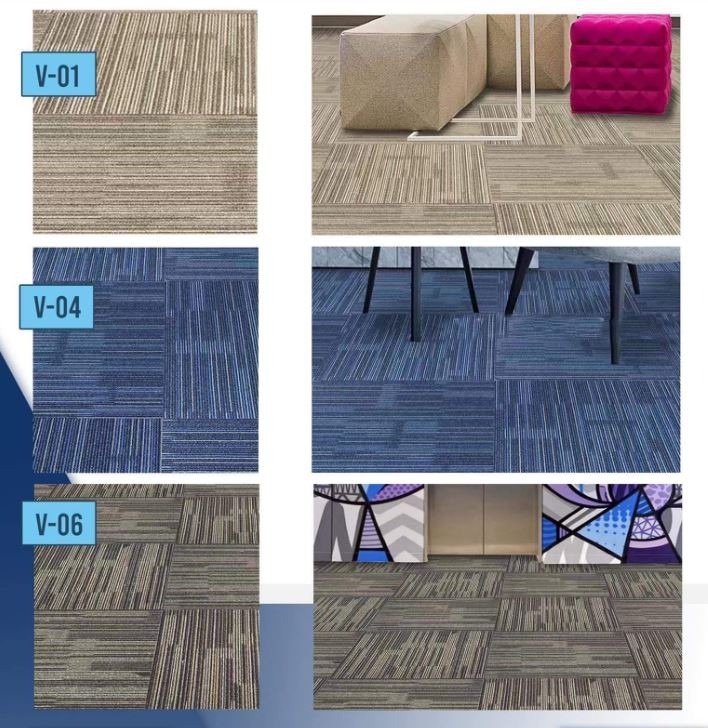 STRIPE CARPET TILE OFFICE FURNITURE PARTITION, Furniture & Home Living ...