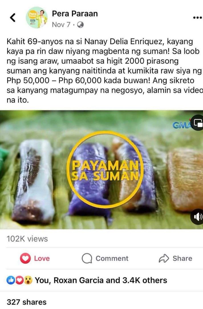 Suman Kakanin atbp, enjoy freshly cooked suman in 6 differeng flavors ...