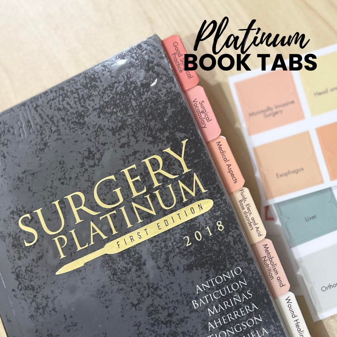 Surgery platinum book tabs / IM / Pedia / OB, Health & Nutrition, Medical Supplies & Tools on ...