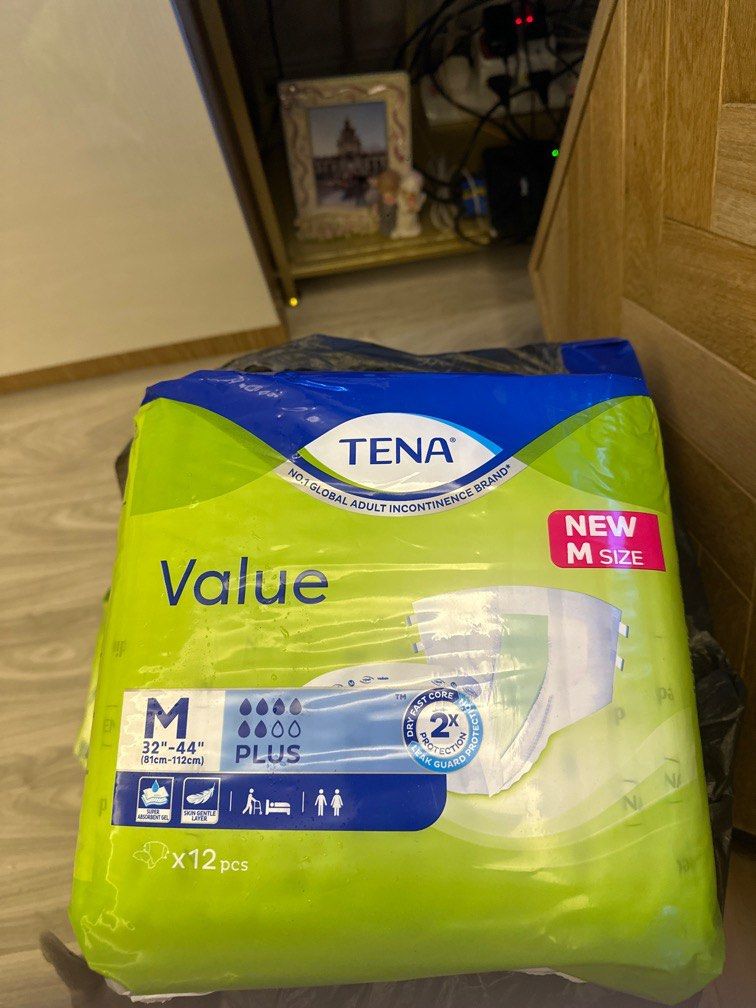 Tena M Size Adult Diaper, Health & Nutrition, Assistive & Rehabilatory Aids, Adult Incontinence ...