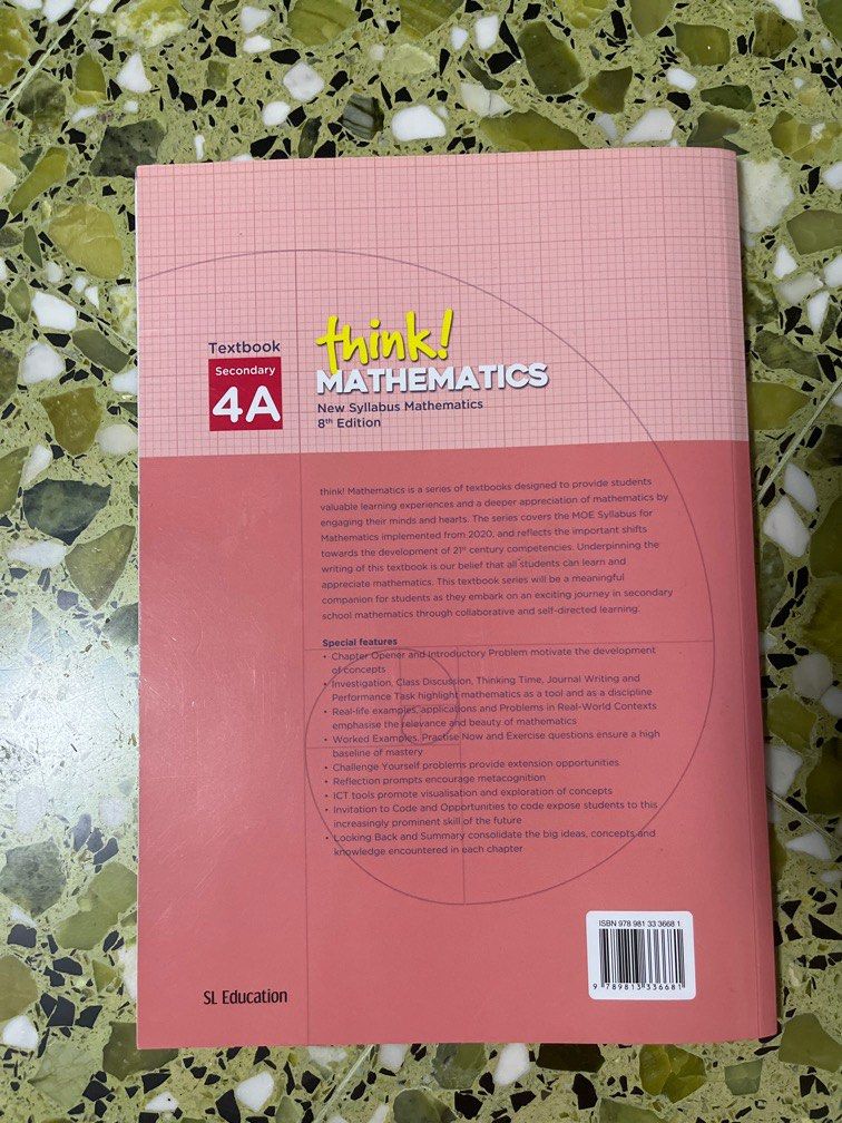 Think! Mathematics 8th Edition 4A, Hobbies & Toys, Books & Magazines ...