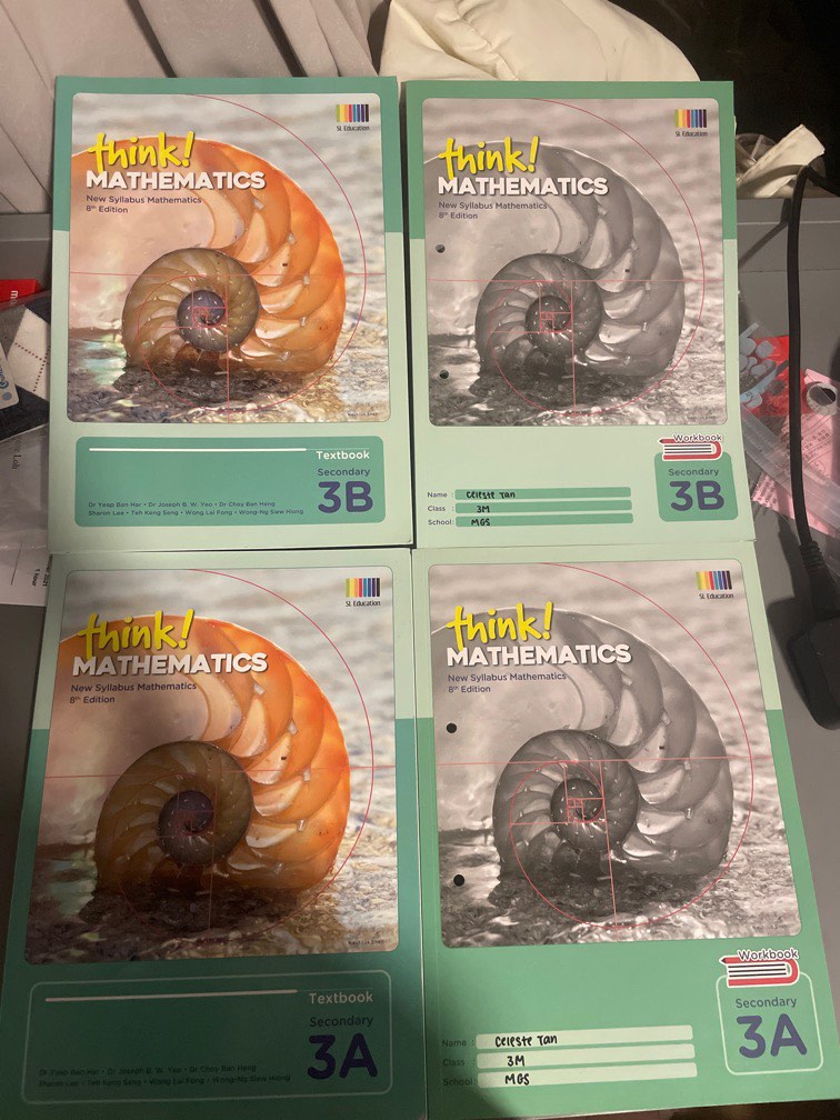 Think! Mathematics Sec 3 Textbook/Workbook, Hobbies & Toys, Books ...