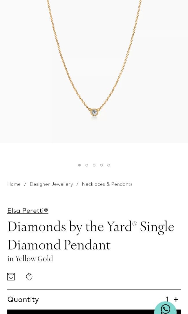 Tiffany & Co. Diamond by the yard 18k yellow gold, Women's Fashion ...
