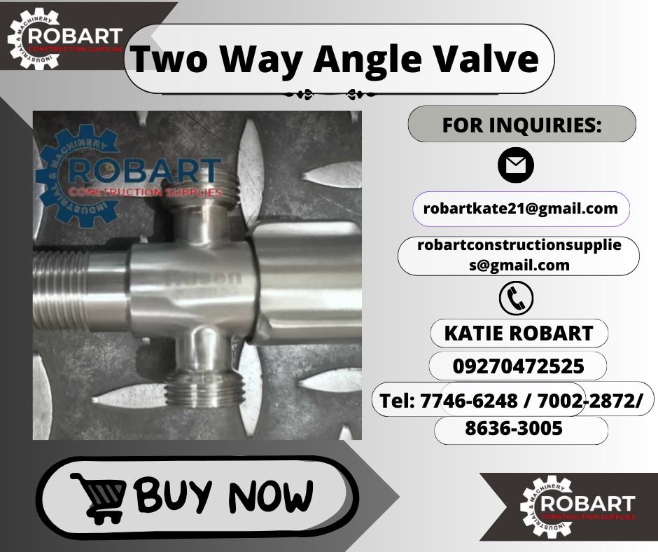 Two Way Angle Valve, Commercial & Industrial, Construction Tools & Equipment on Carousell