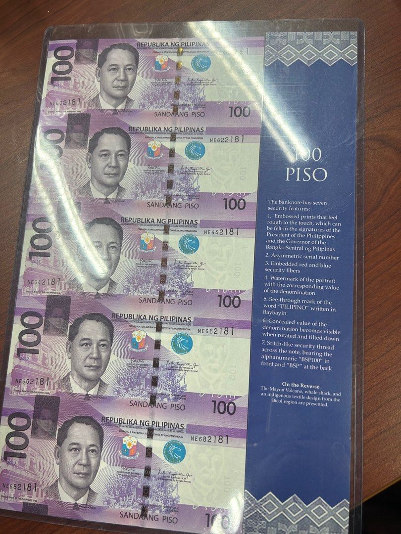 Uncut 100 peso bills, Hobbies & Toys, Memorabilia & Collectibles ...