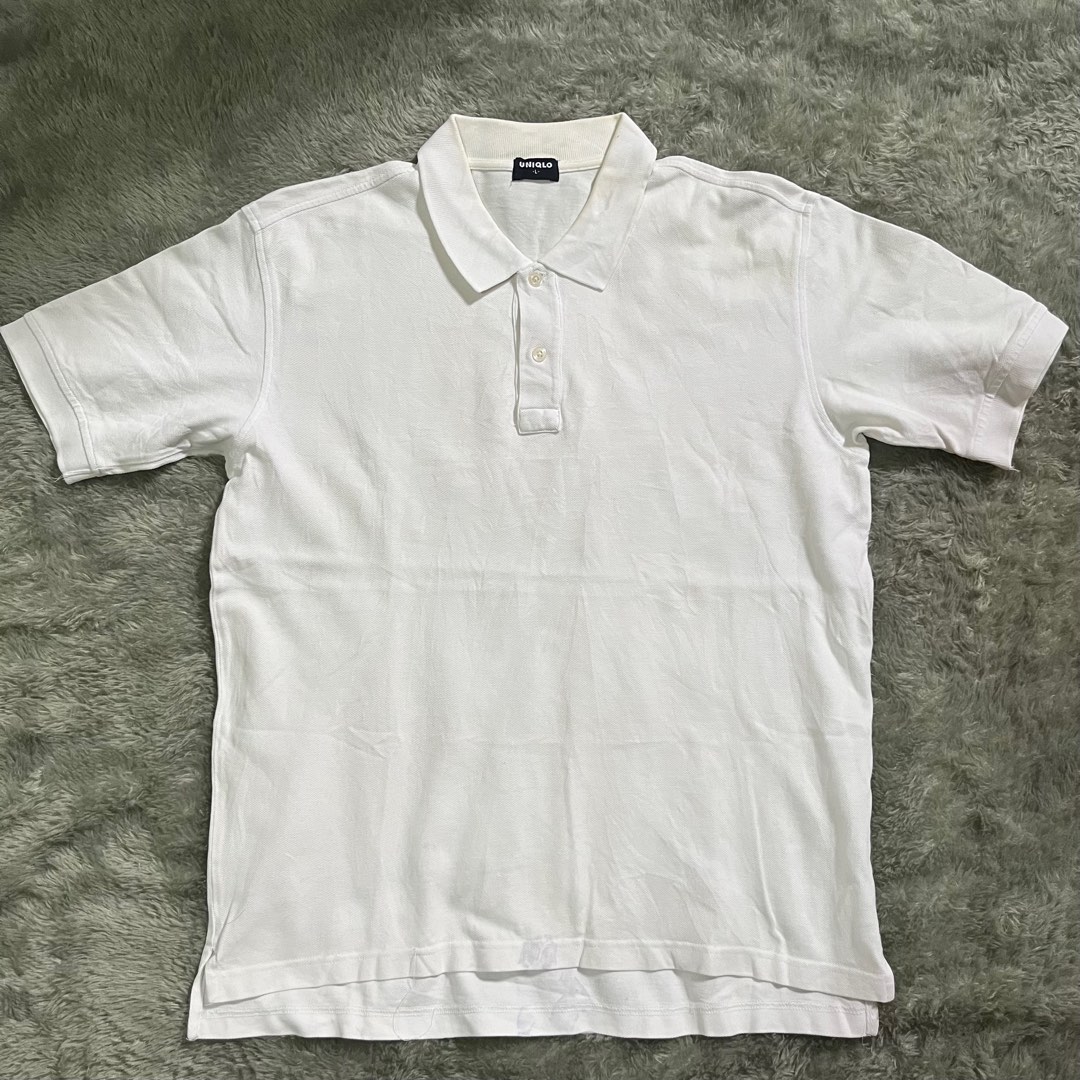 Uniqlo Polo Shirt, Fesyen Pria, Pakaian , Atasan di Carousell