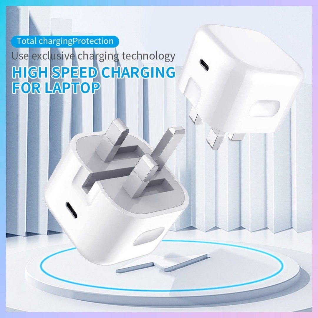 USB-C Plug Fast Charge 20W Power Adapter ONLY Charger Plug Multi Port ...